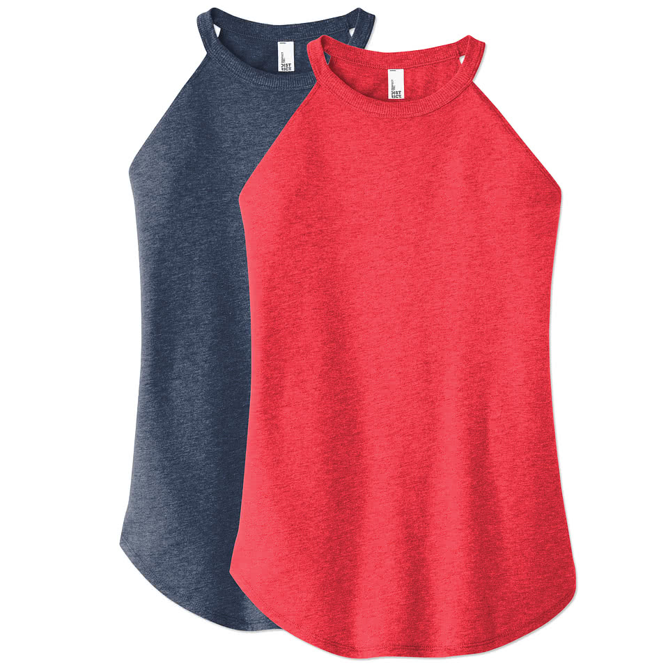 Custom District Women's Tri-Blend Rocker Tank - Design Women's Tank ...