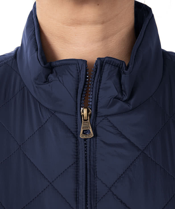 Custom Weatherproof Women's Vintage Diamond Quilted Vest - Design Vests ...