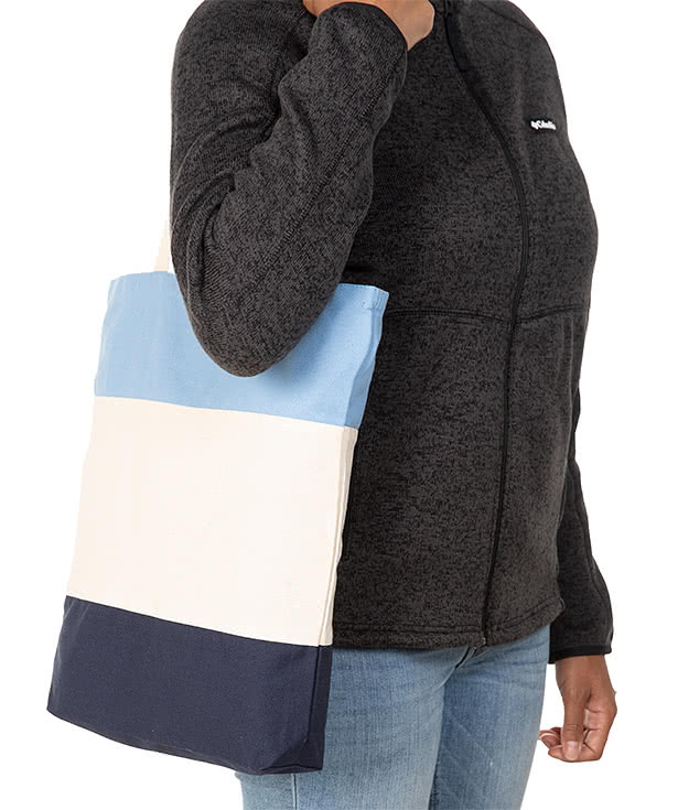 Custom Tri-Color Cotton Canvas Tote Bag - Design Tote Bags Online at ...