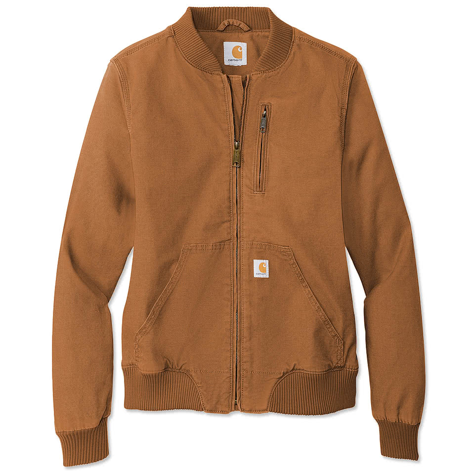 Custom Carhartt Women's Crawford Rugged Flex Bomber Jacket - Design ...