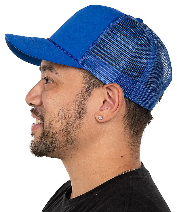 Custom Mega Cap Five‑Panel Foam Snapback Trucker Hat - Design Trucker ...