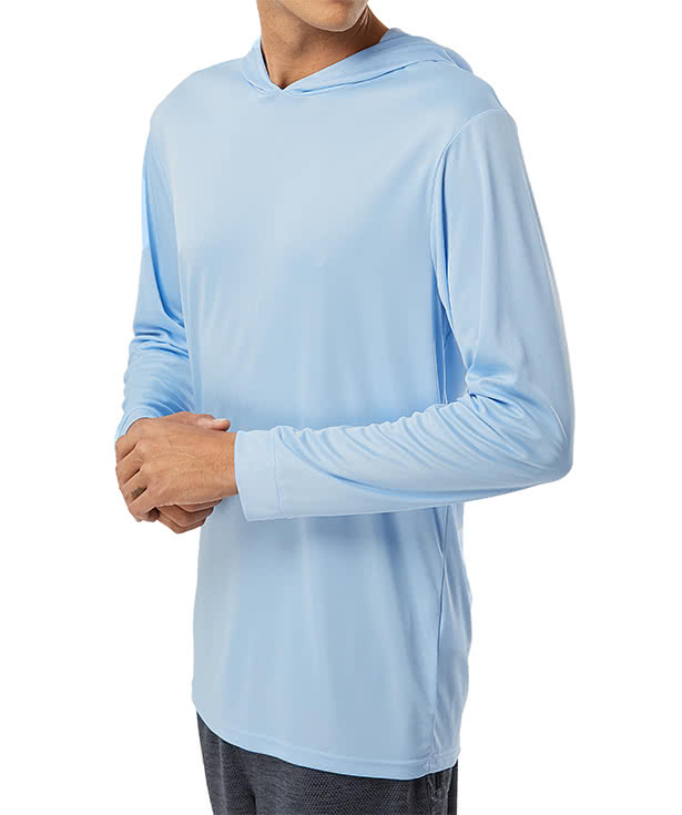 Custom Paragon Bahama UPF 50 Hooded Long Sleeve Performance Shirt ...