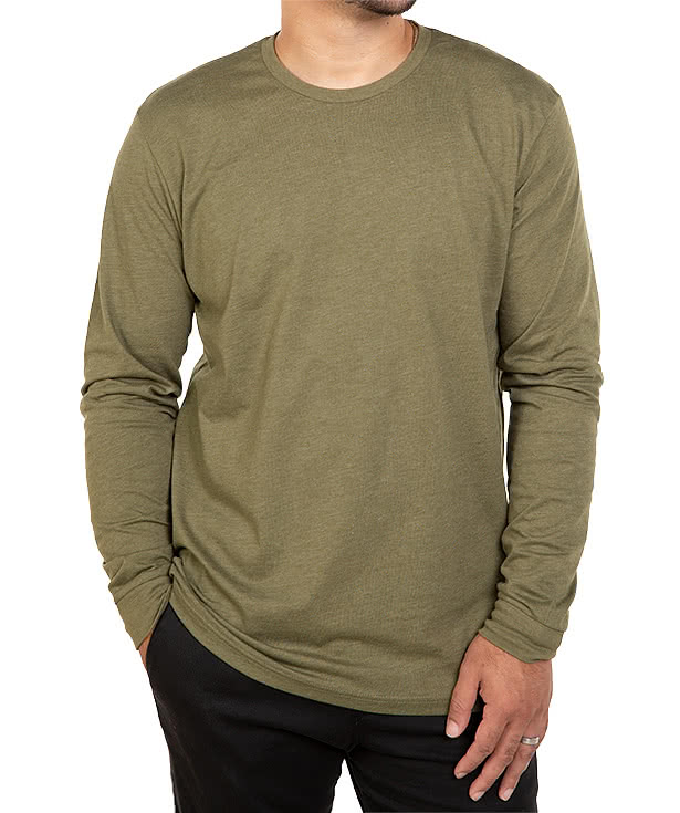 Custom Next Level Jersey Blend Long Sleeve T-shirt - Design Long Sleeve ...