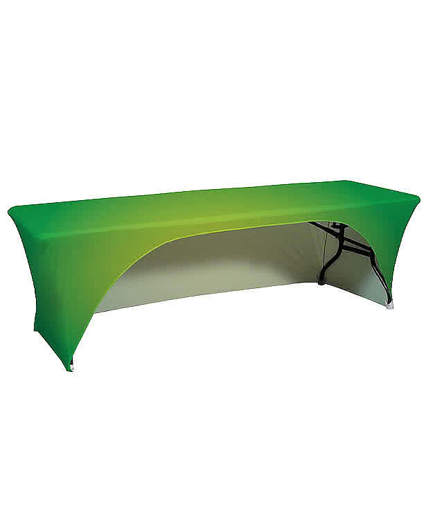 Custom Full Color 8' Ultrafit Curve Open-Back Stretch Tablecloth ...