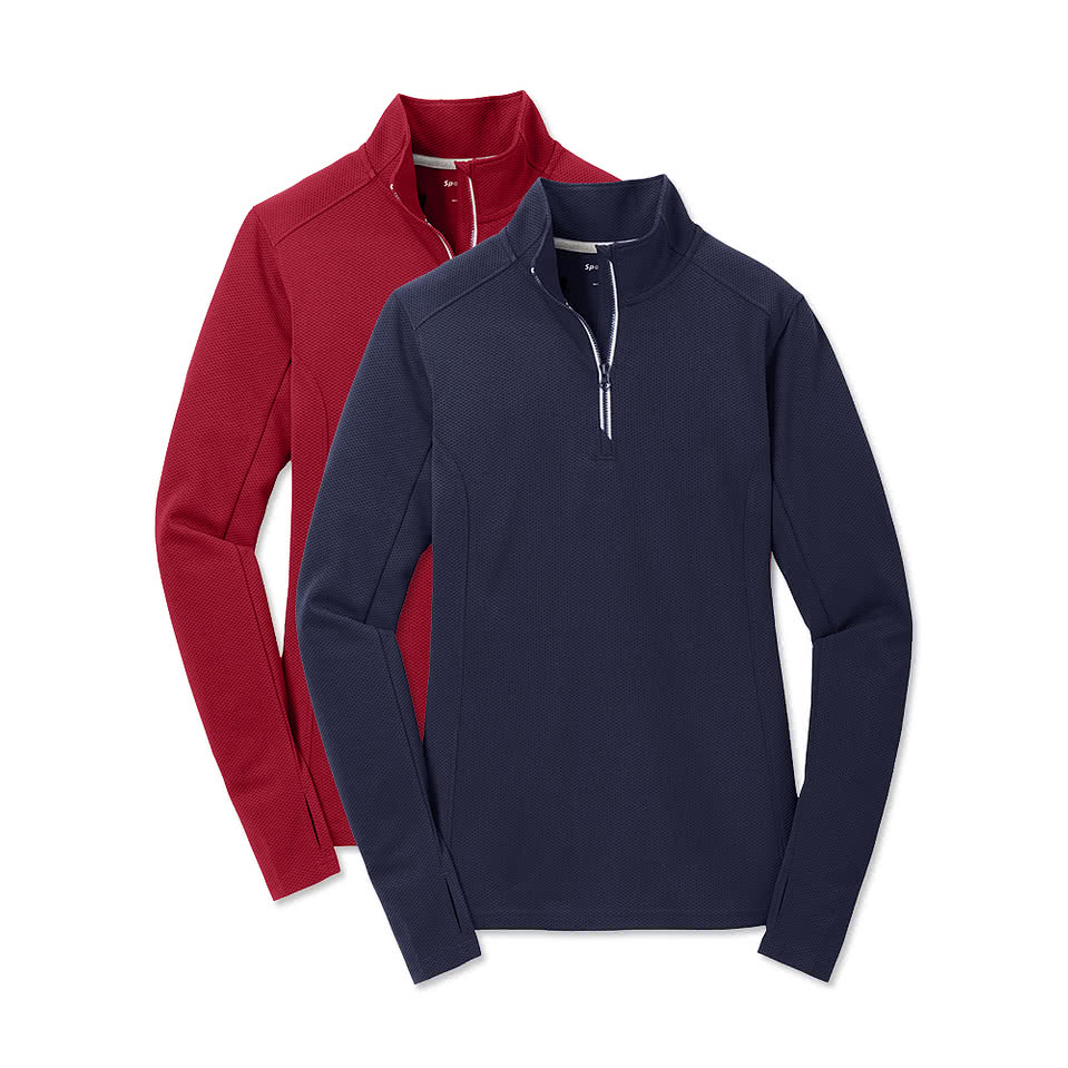 Custom Sport-Tek Women's Sport-Wick Quarter Zip Performance Pullover ...