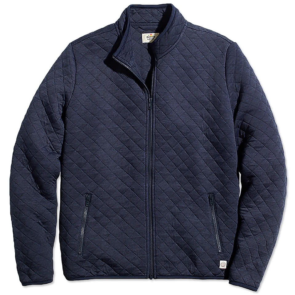 Custom Marine Layer Corbet Quilted Jacket - Design Full Zip Sweatshirts ...