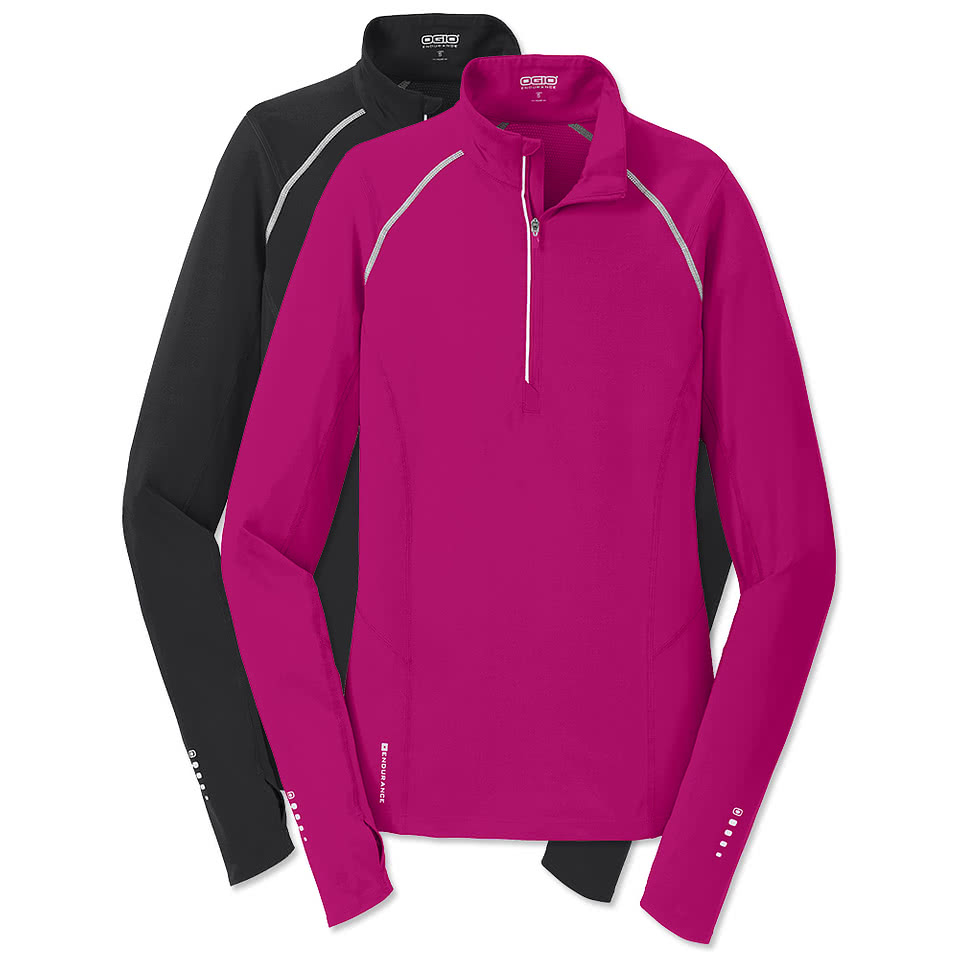 Custom OGIO Endurance Women's Nexus Quarter Zip Performance Shirt ...