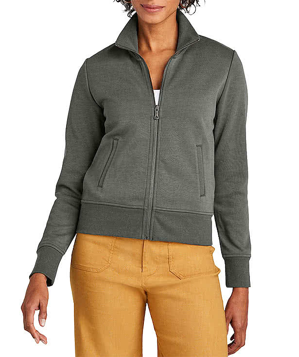 Custom Brooks Brothers Women’s Double-Knit Full Zip Sweatshirt - Design ...