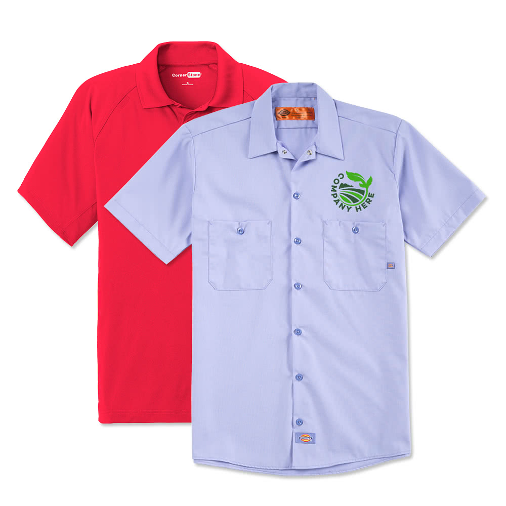 Custom Work Shirts - Design Work Uniform Shirts at CustomInk