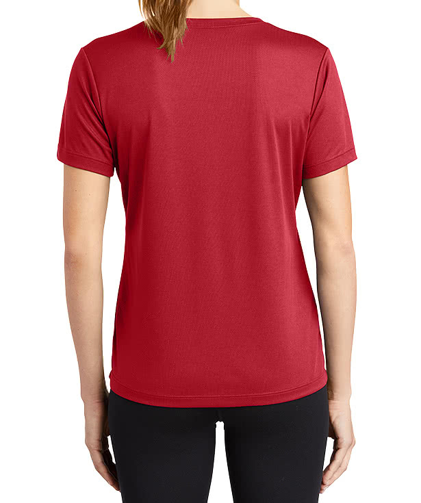 Custom Sport-Tek Women's RacerMesh V-Neck Performance Shirt - Design ...