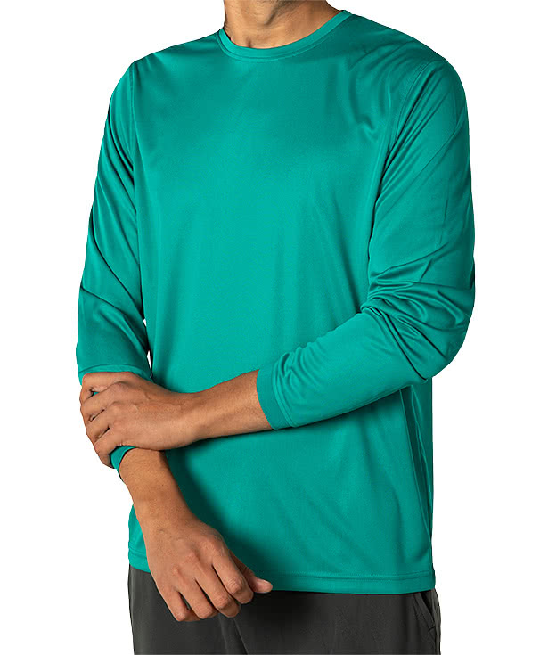 Custom Clique by Cutter & Buck Spin Eco UPF 50 Long Sleeve Performance ...