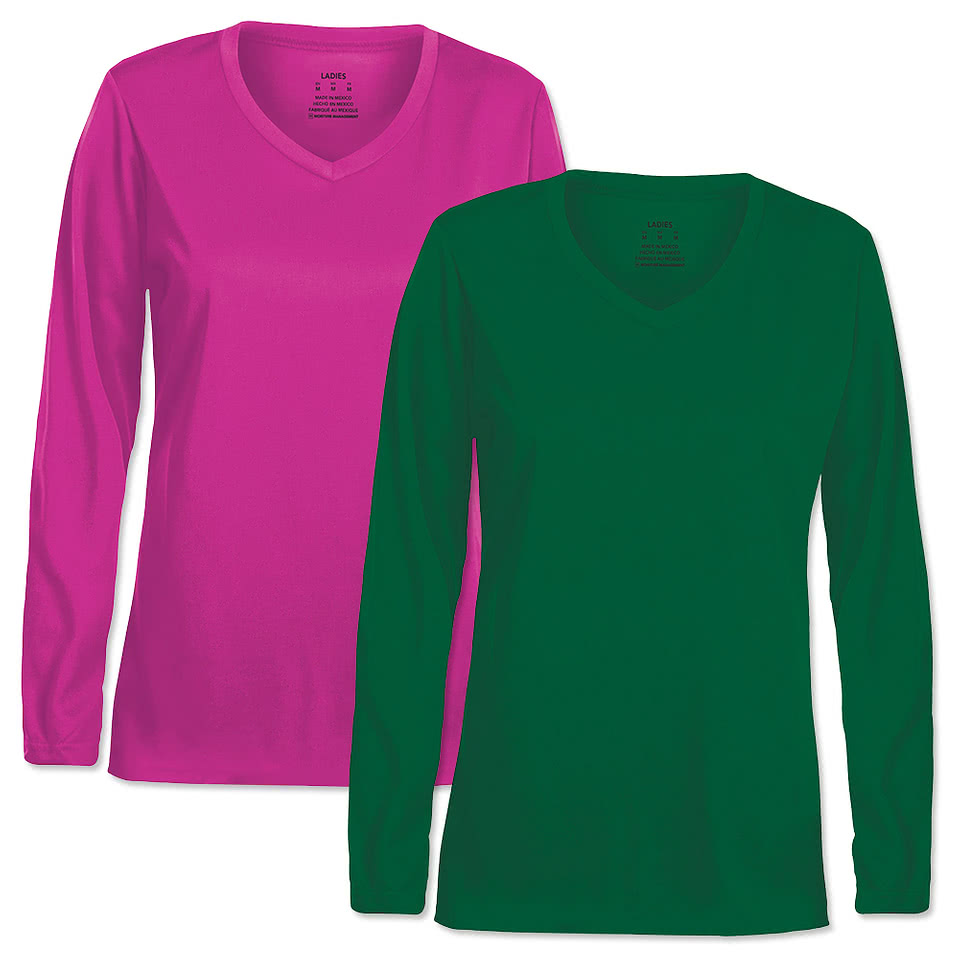 Custom Augusta Women's Nexgen Long Sleeve Performance Shirt - Design ...