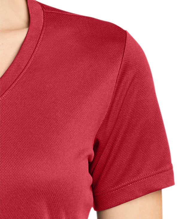 Custom Sport-Tek Women's RacerMesh V-Neck Performance Shirt - Design ...
