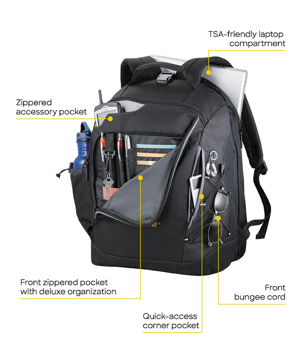 Custom Summit TSA 15" Computer Backpack - Design Backpacks Online at ...
