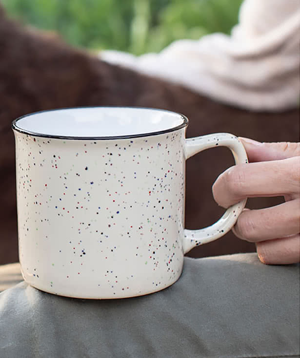 Custom 12 oz. Ceramic Speckled Camper Mug - Design Mugs Online at ...