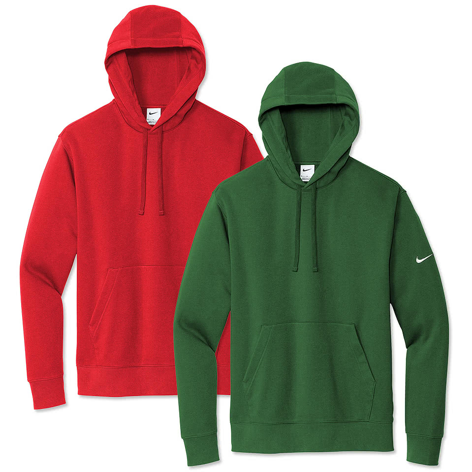 Custom Nike Club Fleece Sleeve Swoosh Pullover Hoodie - Design Hoodies ...