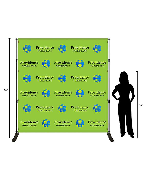 Custom Full Color 8' x 8' Backdrop Banner Kit - Design Banners Online ...