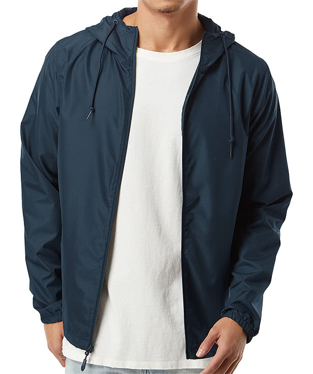 Custom Independent Trading Solid Lightweight Full Zip Jacket - Design ...