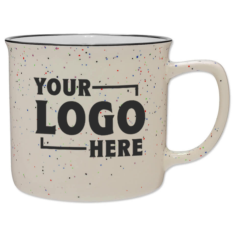 Custom 12 oz. Ceramic Speckled Camper Mug - Design Mugs Online at ...