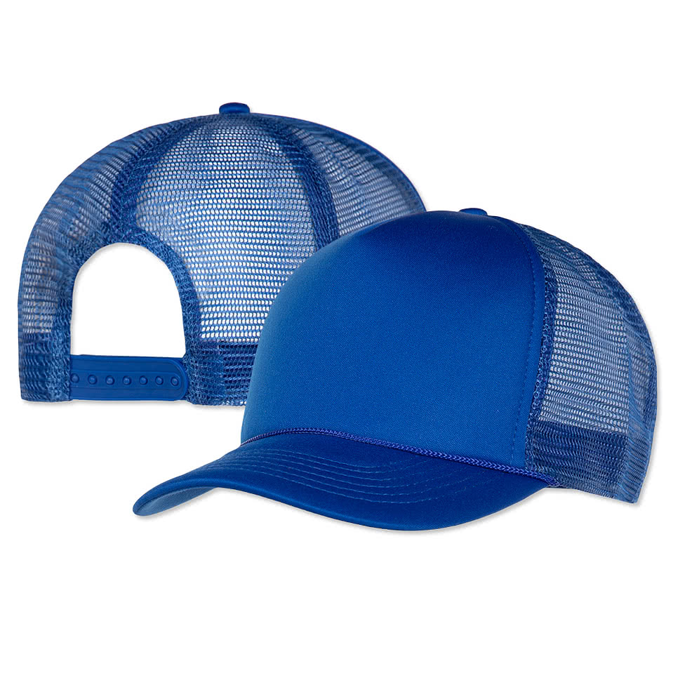 Custom Mega Cap Five‑Panel Foam Snapback Trucker Hat - Design Trucker ...